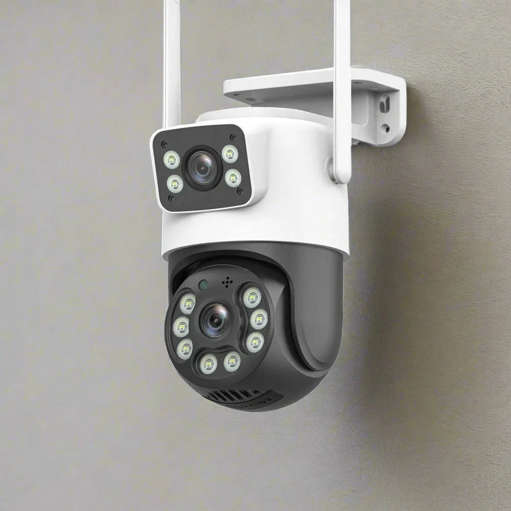 4K 8MP Wireless Outdoor Security Camera | Dual Lense Home Surveillance ...